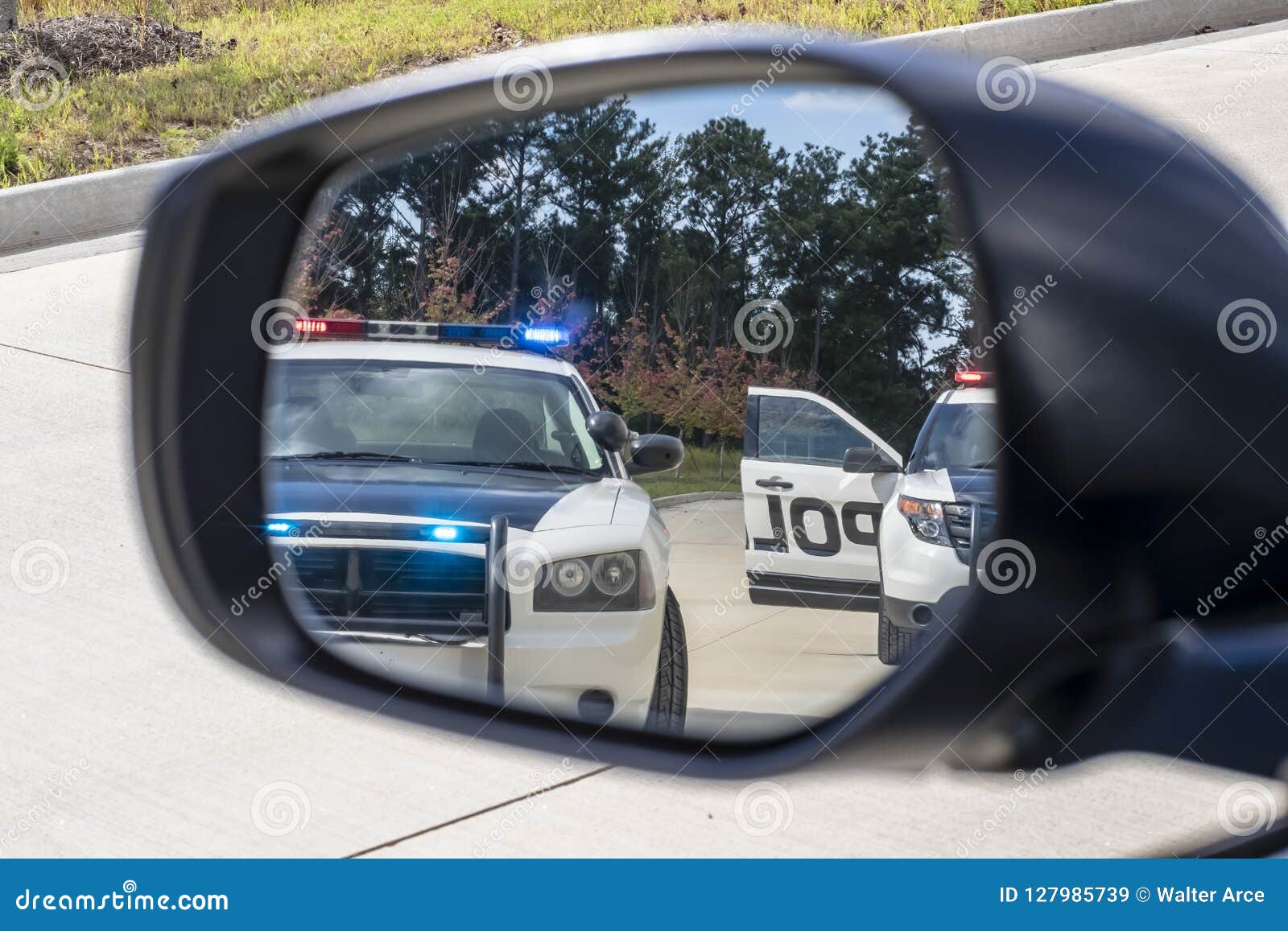 Routine Traffic Stop Stock Image Image Of Enforcement 127985739