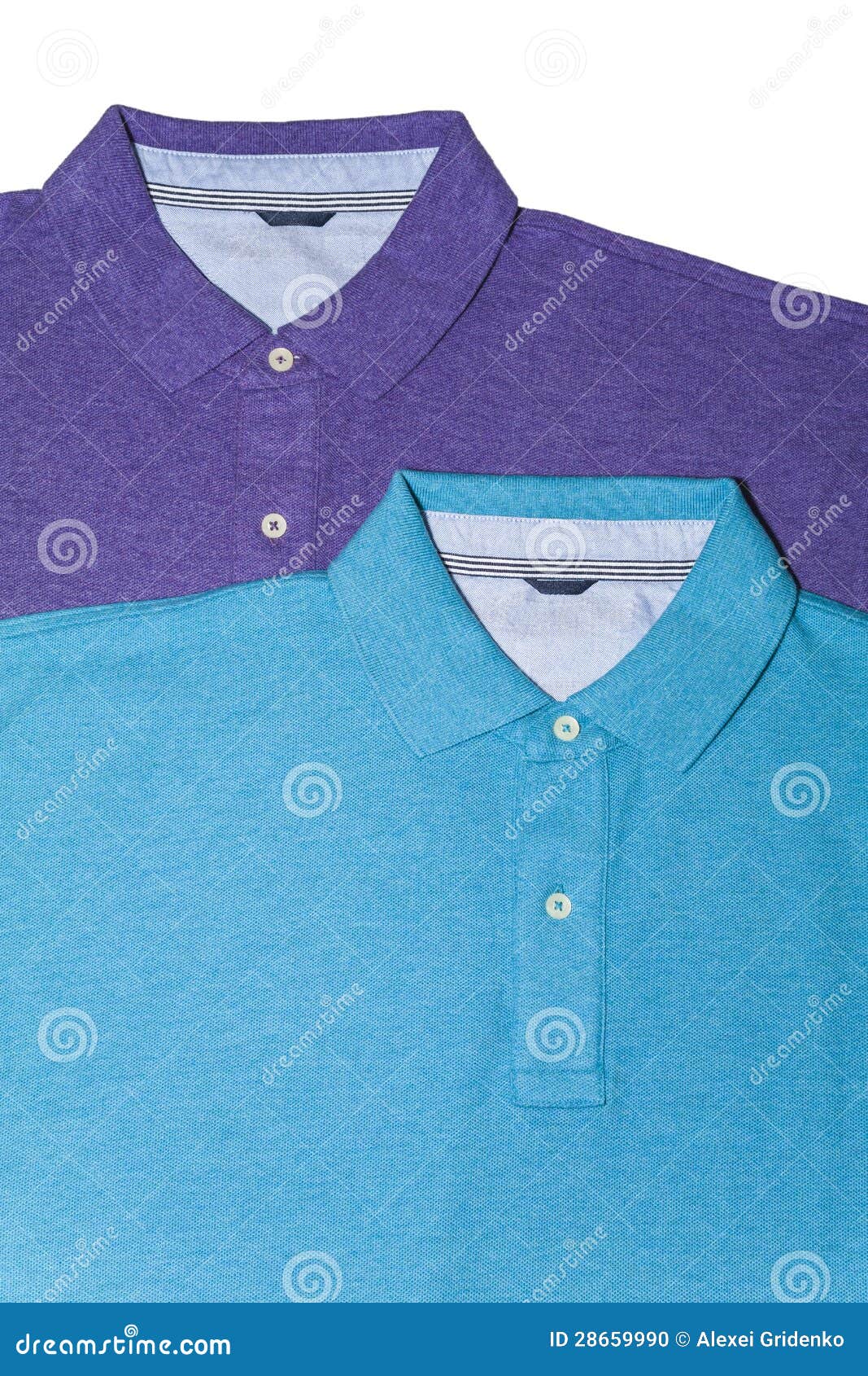Two Polo Shirts (Vertical) stock photo. Image of cyan - 28659990