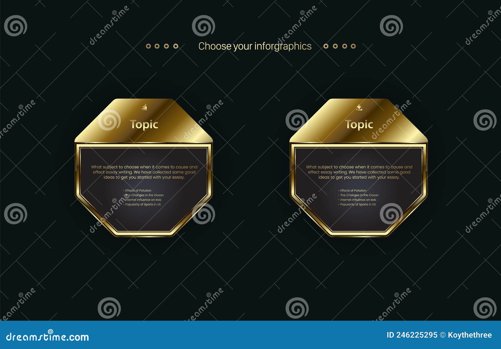 Two Polygon Shape Buttons Design In Golden Color On Dark Back Ground ... Two Polygon Shape Buttons Design In Golden Color On Dark Back Ground ...