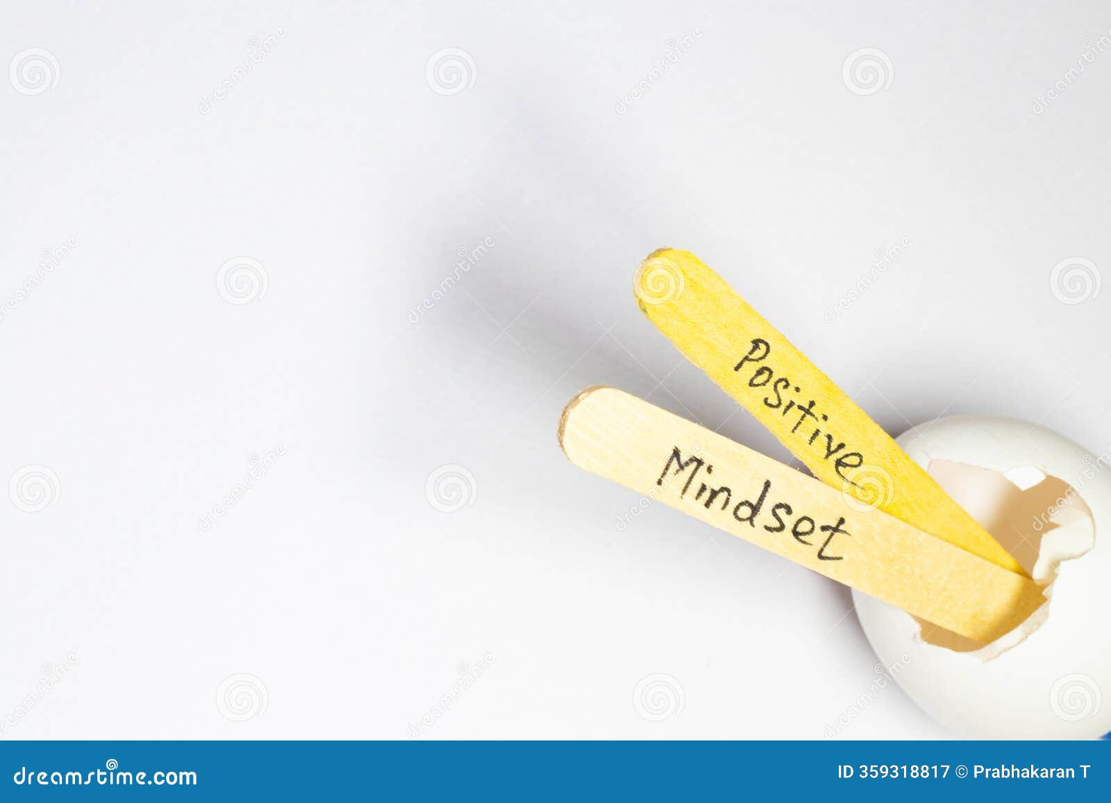 Close Up of a Hand Written Message on a Popsicle Stick Stating Positive ...
