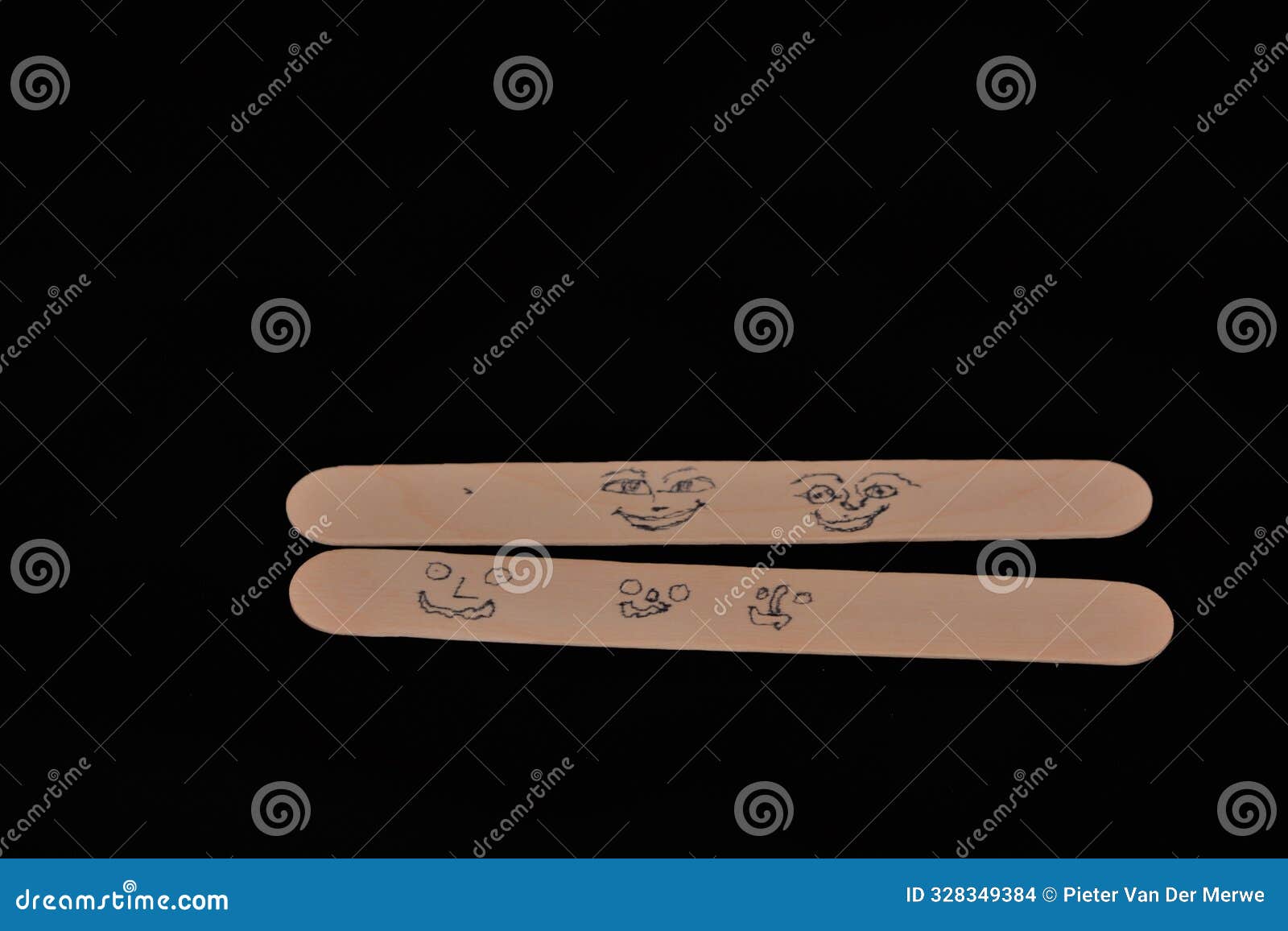Popsicle Sticks In Line Stock Image | CartoonDealer.com #33854107