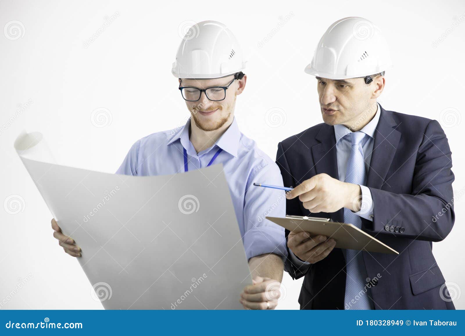 Engineers Look At Blueprints For Clean Energy Wind Turbine Projects To ...