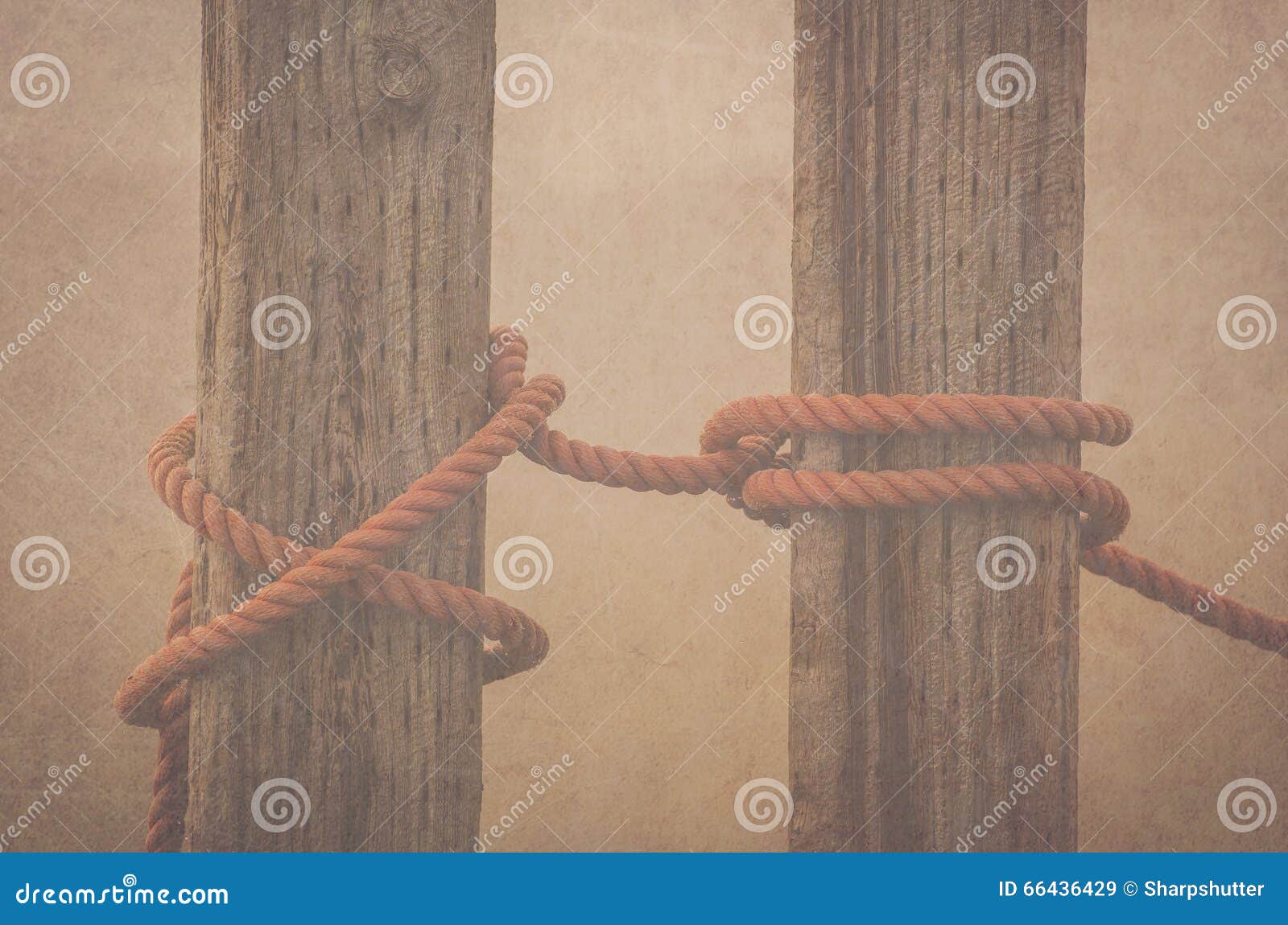 Two posts stock image. Image of pier, wood, knot, boardwalk - 66436429