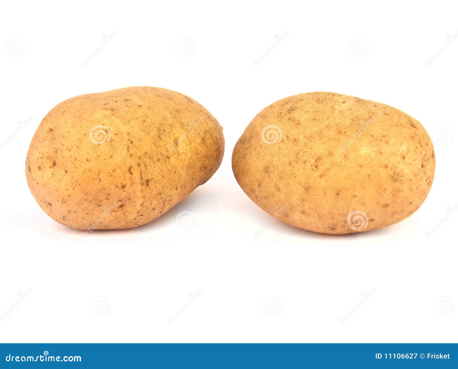 Two potatoes isolated stock image. Image of eating, color - 11106627