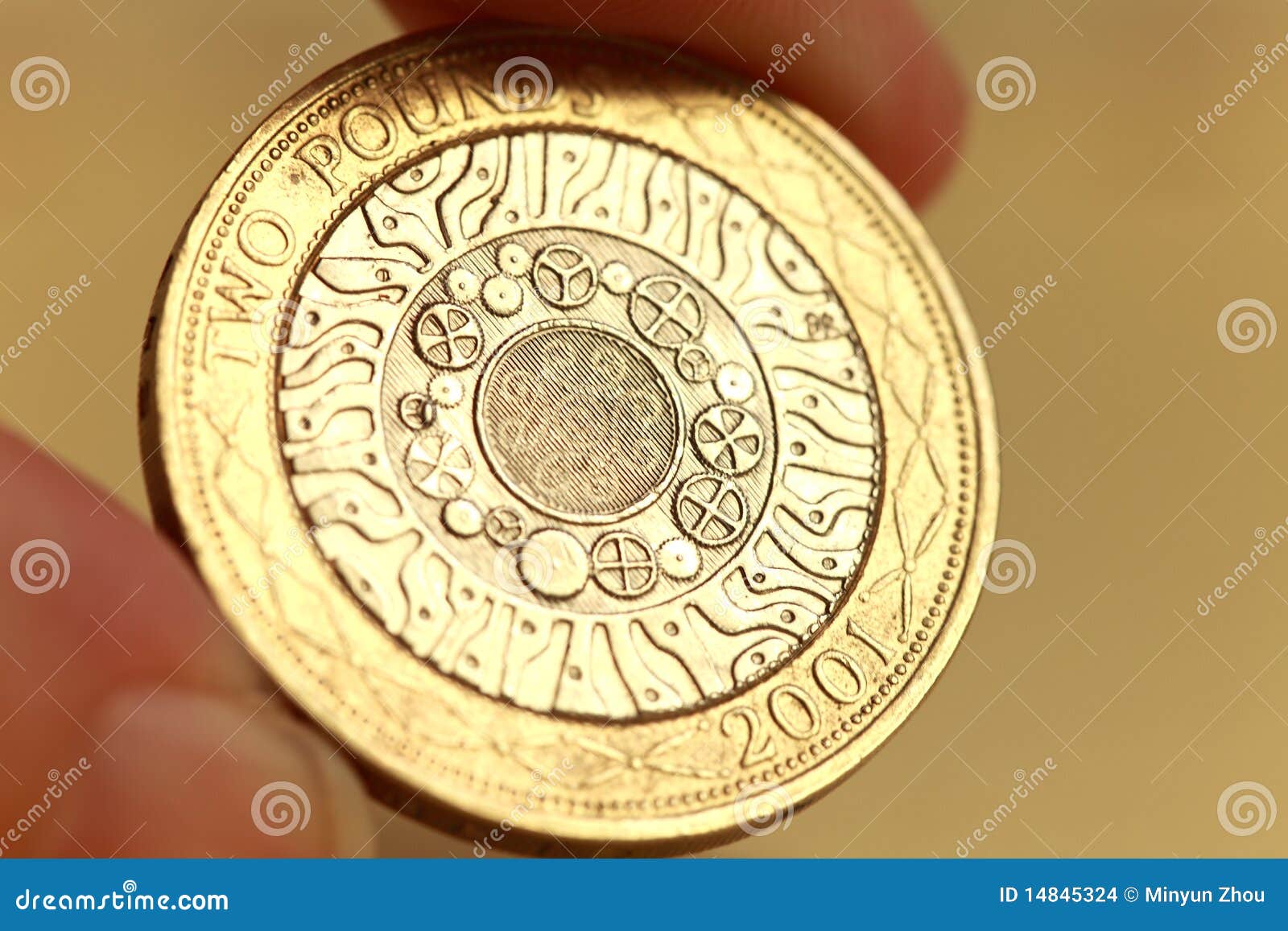Two pound coin stock photo. Image of details, deposit - 14845324