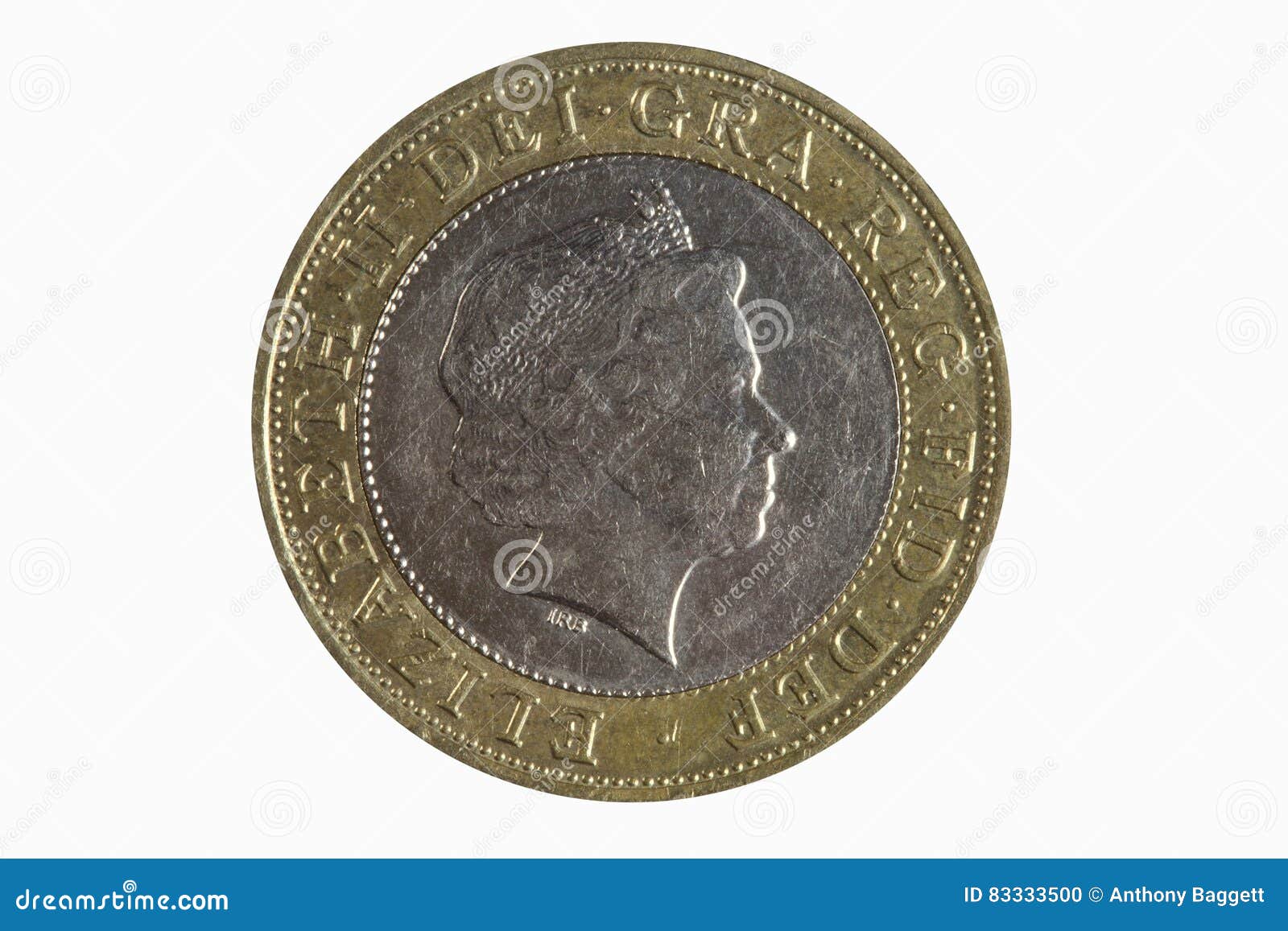 Two pound coin editorial image. Image of gold, english - 83333500