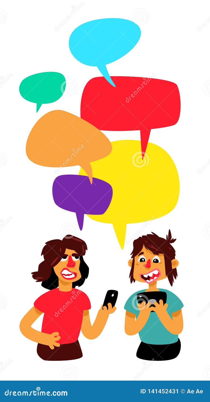 Two Pranayas with Comic Bubbles are Debated. Vector. Men Chatting in ...