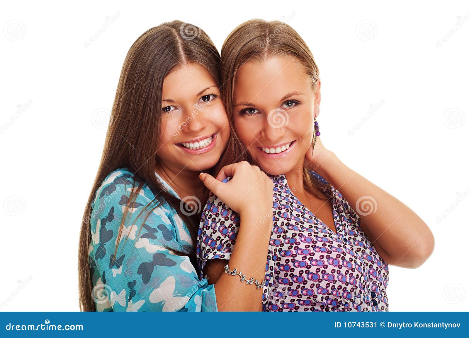 Two pretty friends stock image. Image of portrait, graceful - 10743531