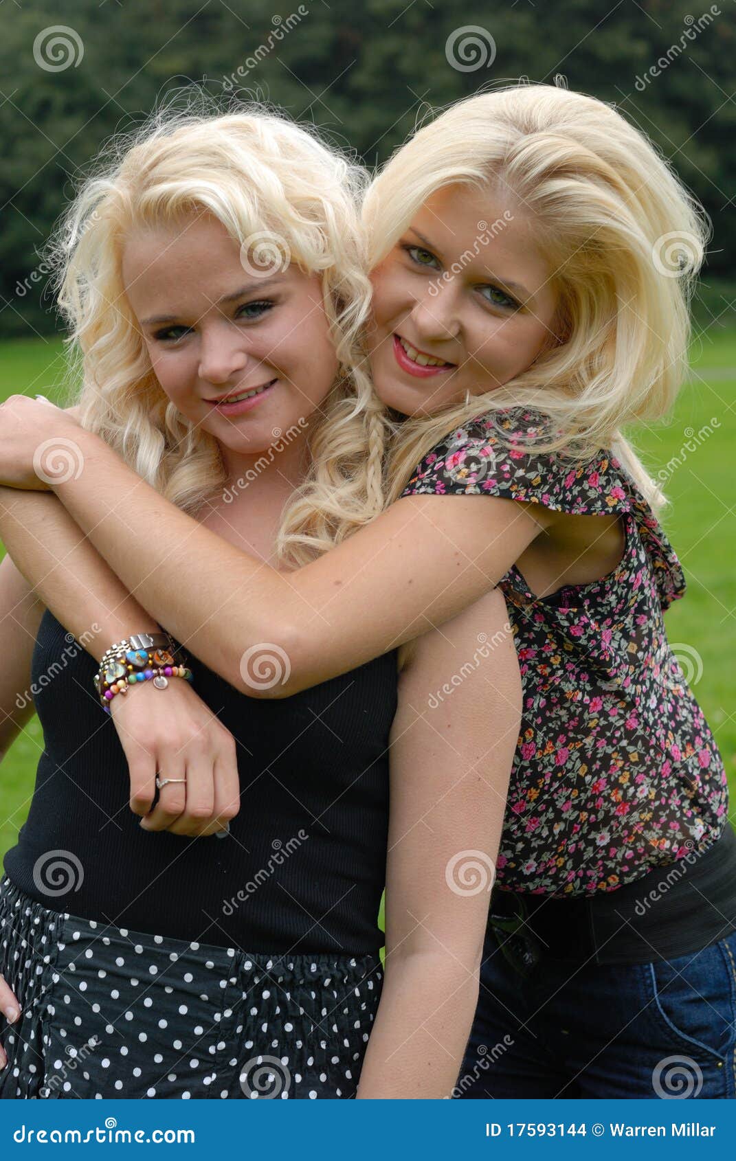 Two pretty girl friends stock photo. Image of happy, friends - 17593144