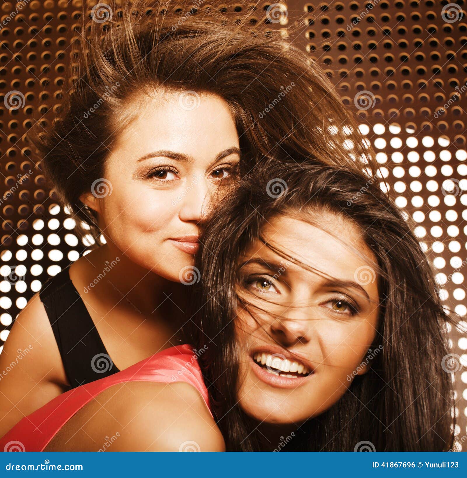 Two Pretty Girlfriends at Party Stock Photo - Image of adult ...