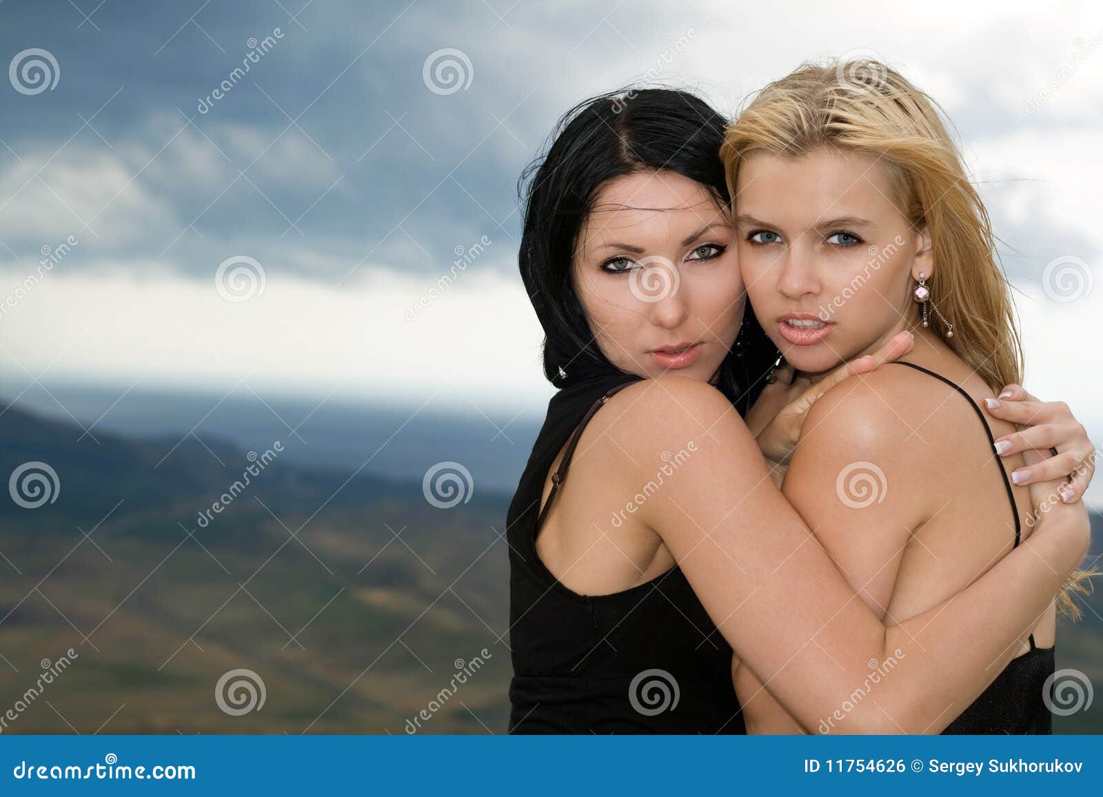 Two pretty girls stock photo. Image of desire, love, beautiful - 11754626