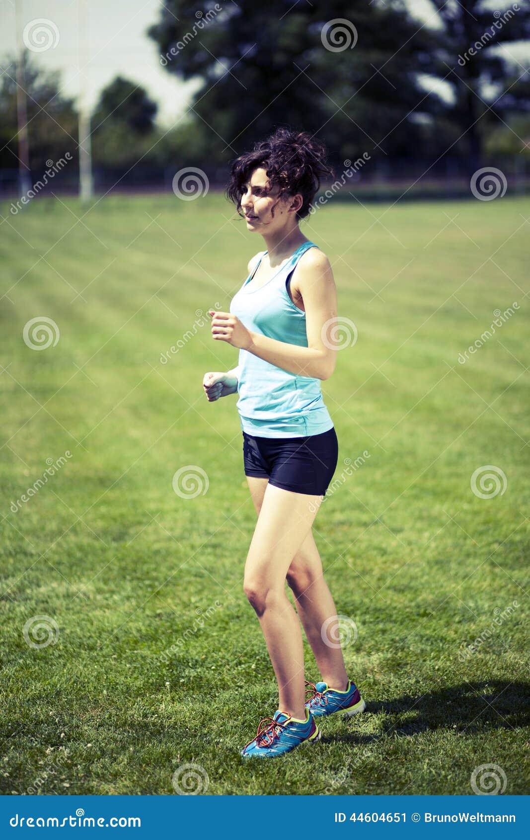 Two Pretty Girls Jogging in the Morning Stock Image - Image of country ...
