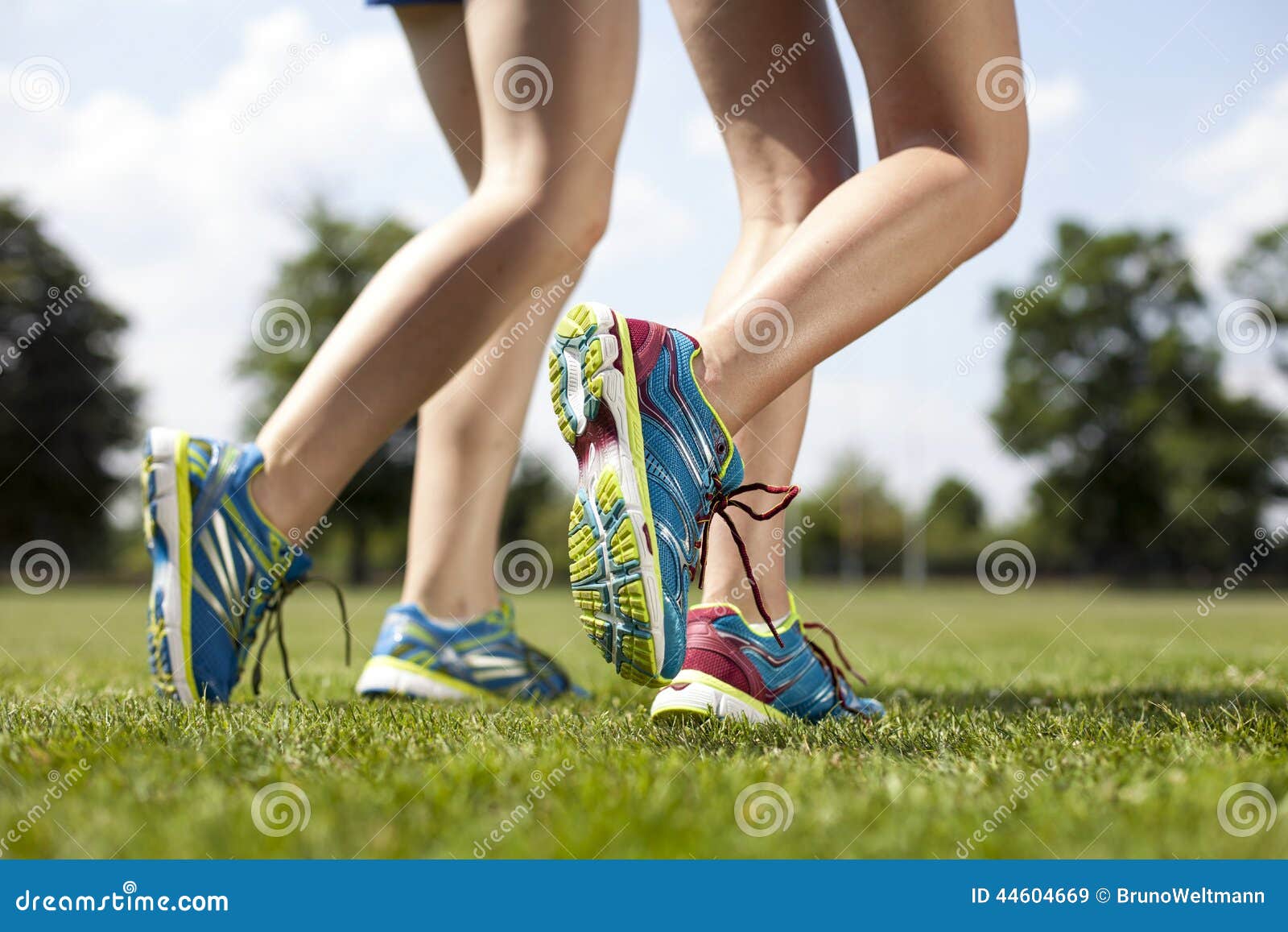 Two pretty girls jogging stock image. Image of exercise - 44604669