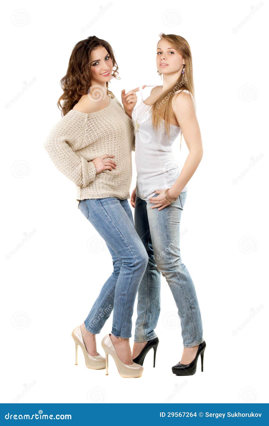 Two pretty women stock photo. Image of attractive, beautiful - 29567264