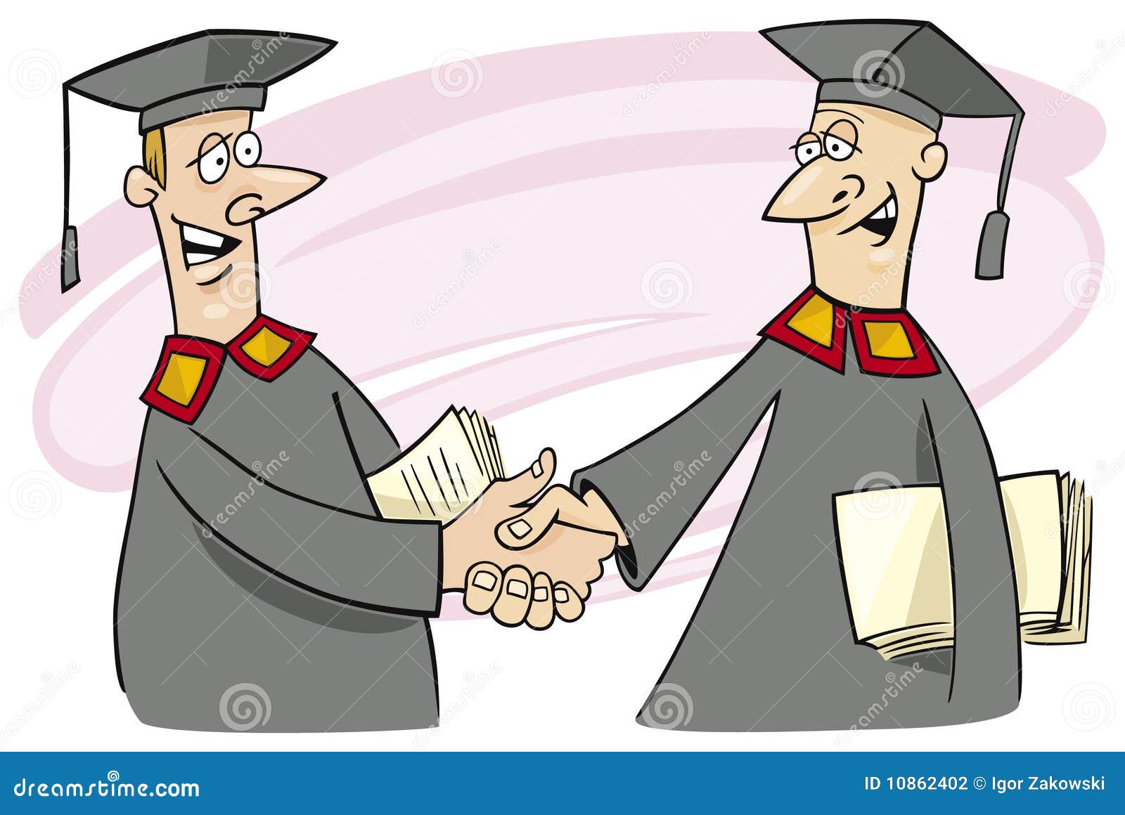 Two professors stock vector. Illustration of smile, hands - 10862402