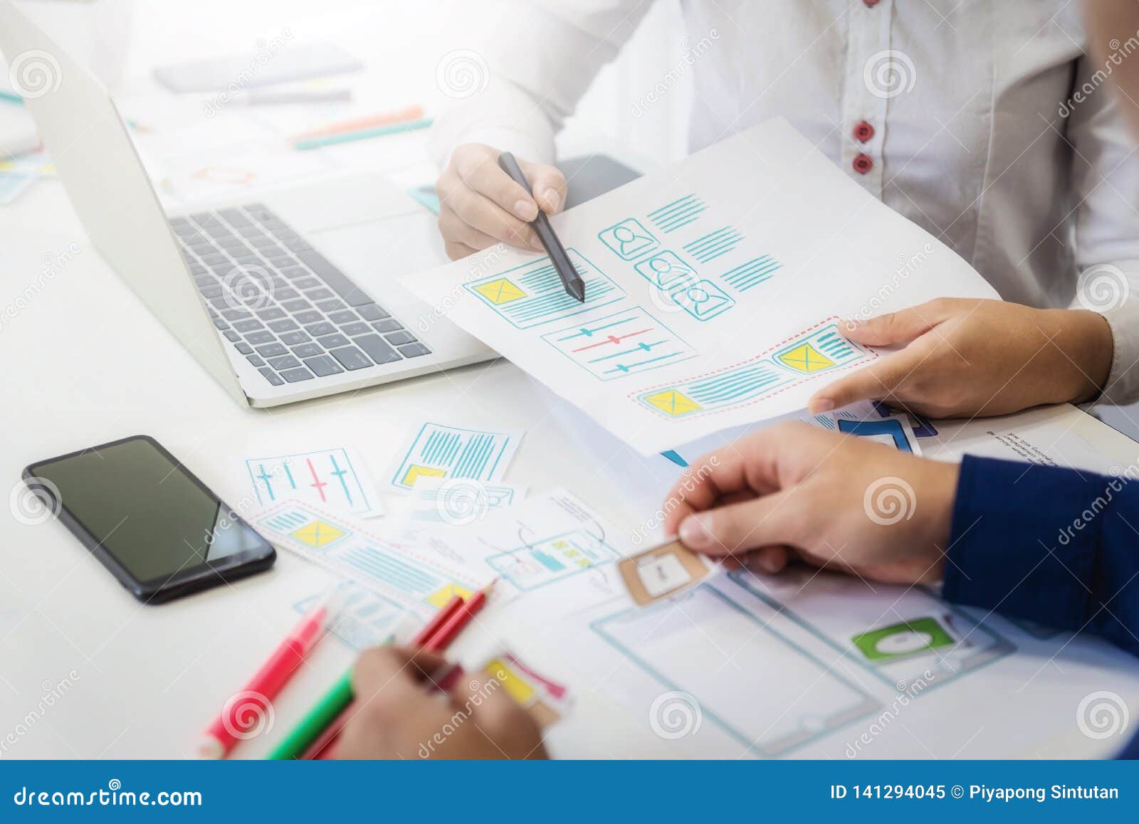 Two Programmer Discussing New Project for Developing Technologies ...