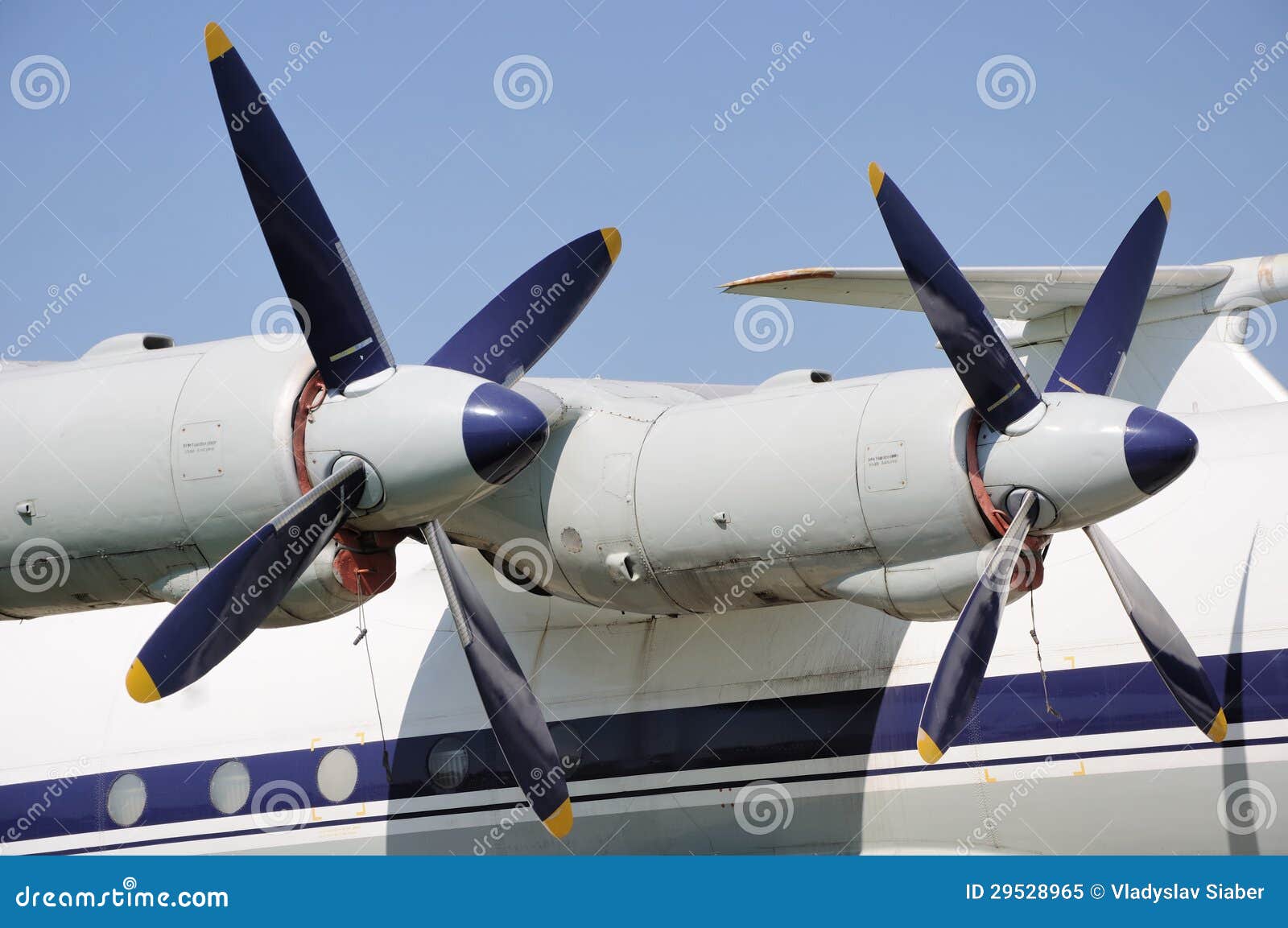Two propellers stock image. Image of plane, transportation - 29528965