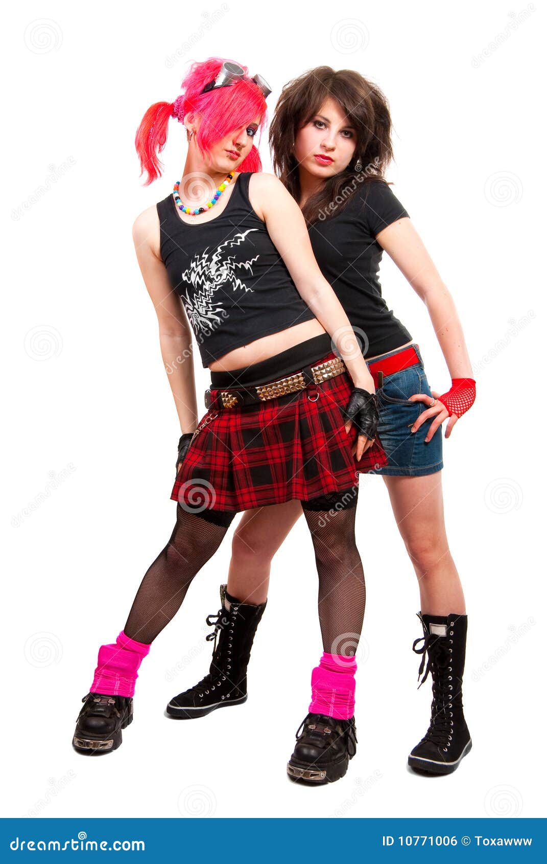 Two Punk Girls Royalty-Free Stock Photography | CartoonDealer.com #10771013