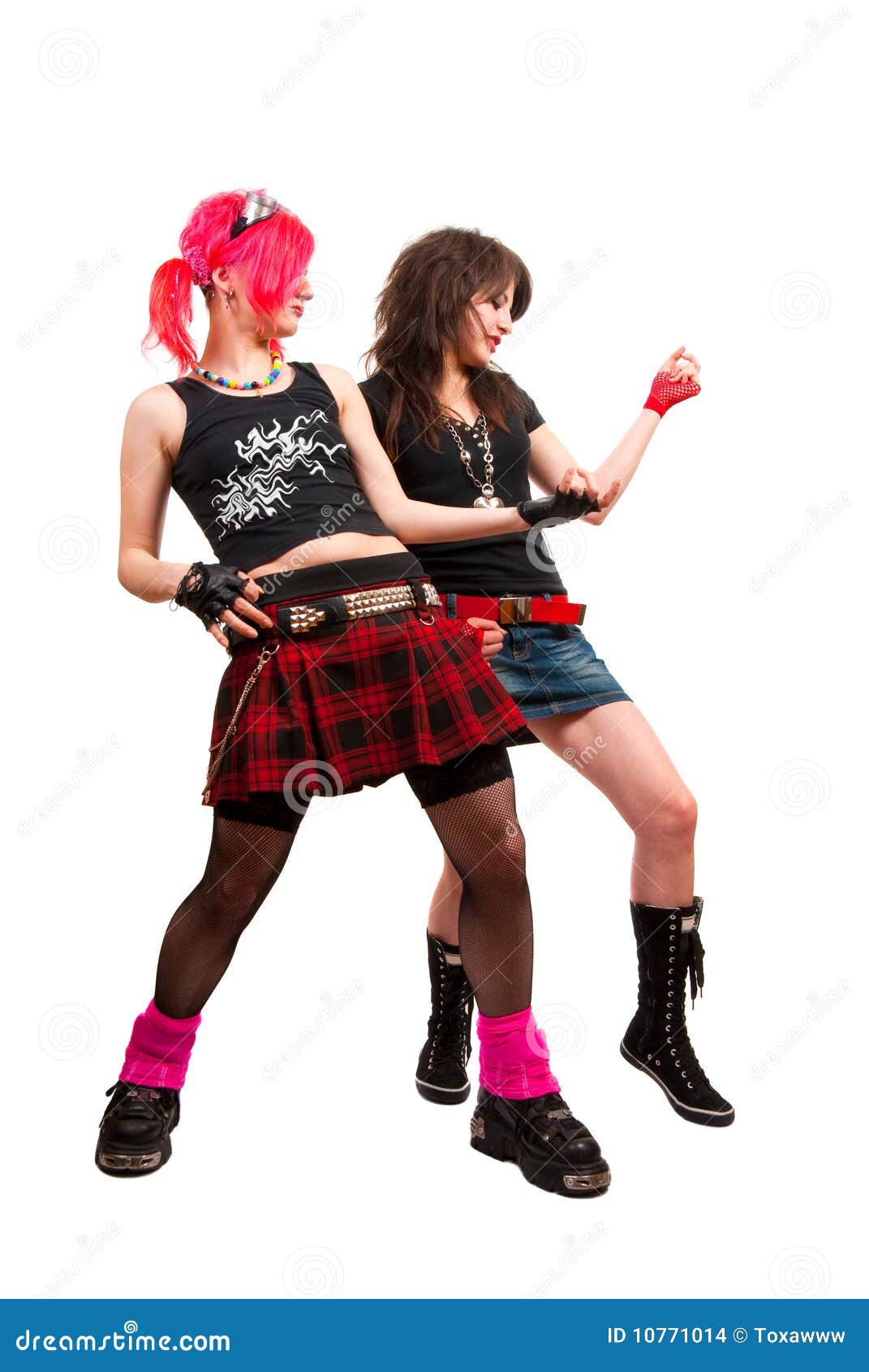 Two Punk Girls Royalty-Free Stock Photography | CartoonDealer.com #10771013