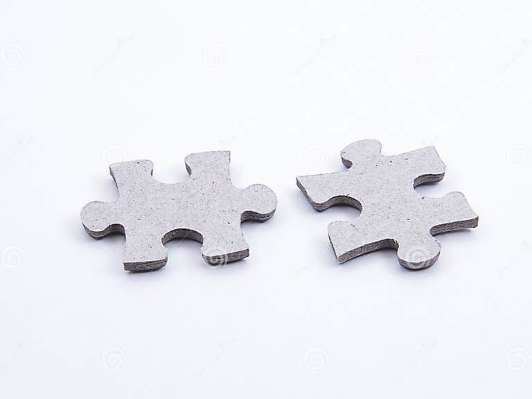 Two Jigsaw Puzzel Pieces stock image. Image of breakaway - 29942127