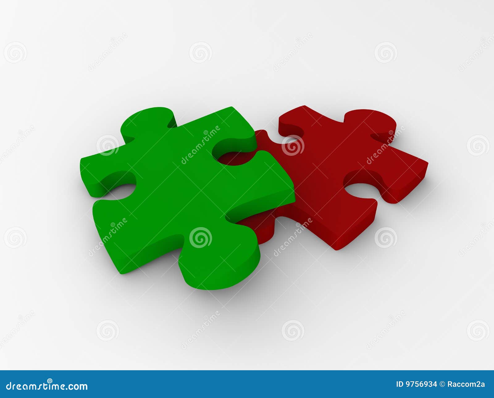 Two puzzle pieces stock illustration. Illustration of graphic - 9756934