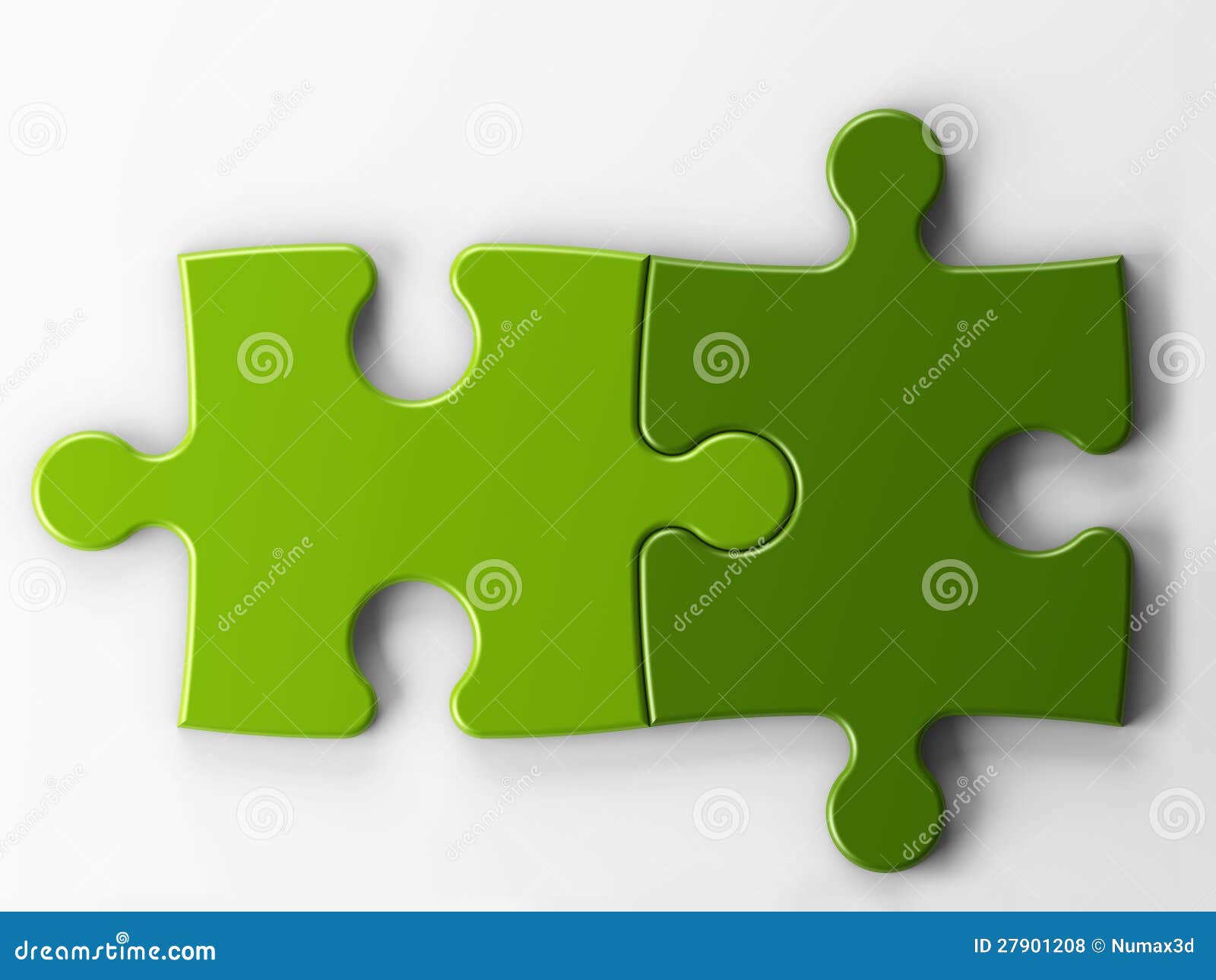 Two Puzzle Pieces with Clipping Path Stock Illustration - Illustration ...