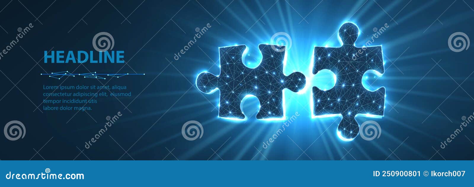 Two Puzzles In Back Light. Digital Solution, Partners Cooperate, Matching Solution Concept ...