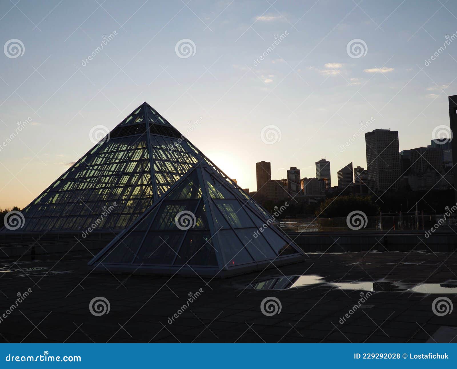 Muttart Conservatory Edmonton with Two Pyramids Stock Photo - Image of ...