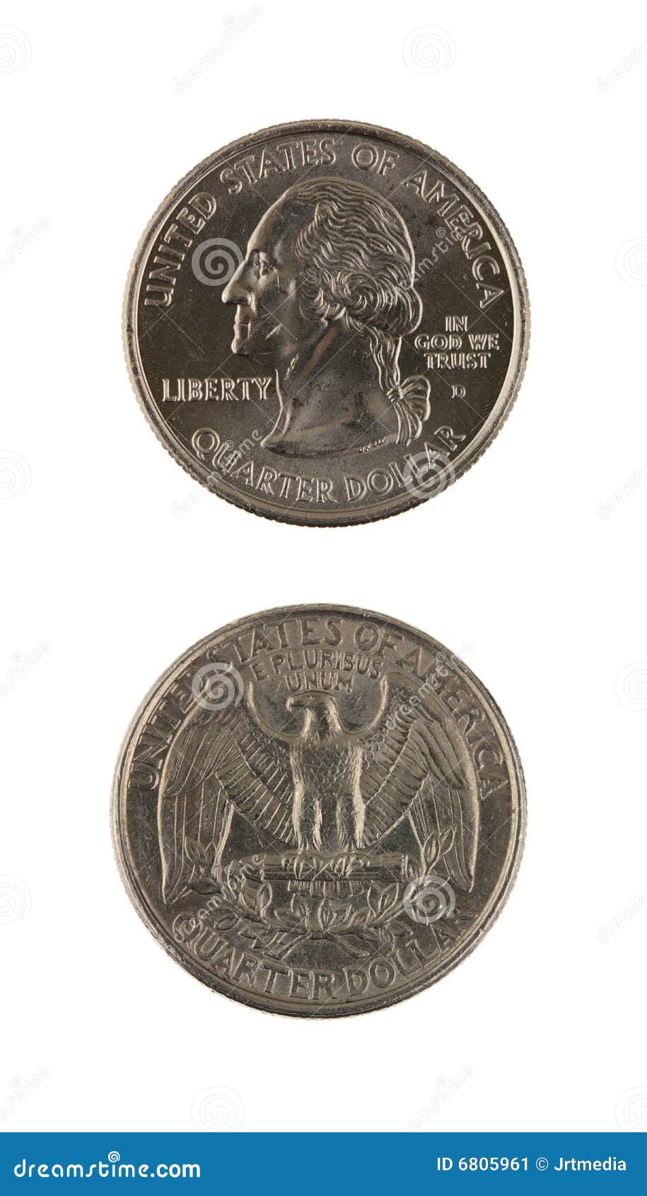 Two Quarters stock image. Image of writing, gray, white - 6805961