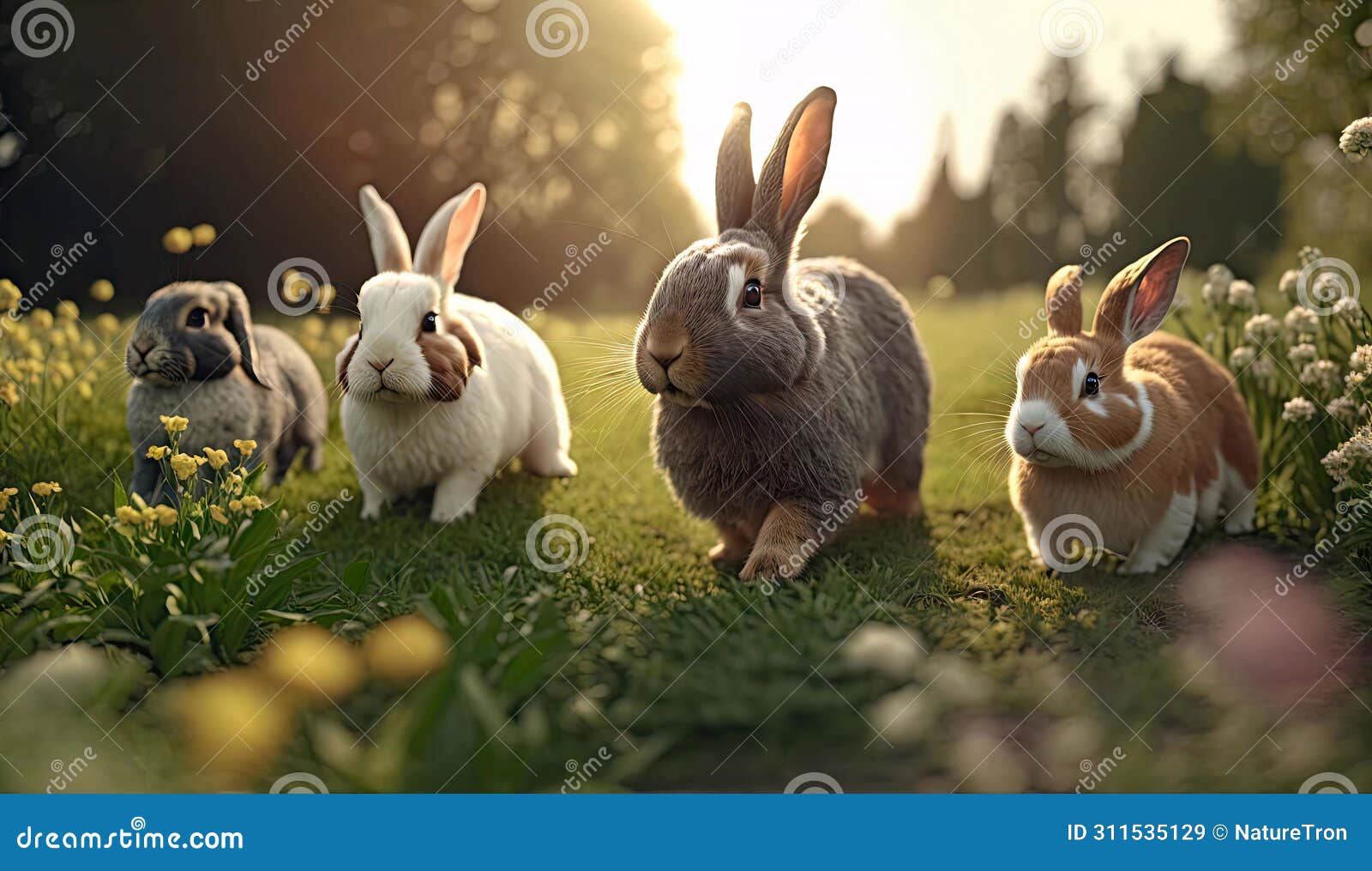 Two Rabbits in the Garden Two Rabbits in the Grass Rabbits in the Grass ...