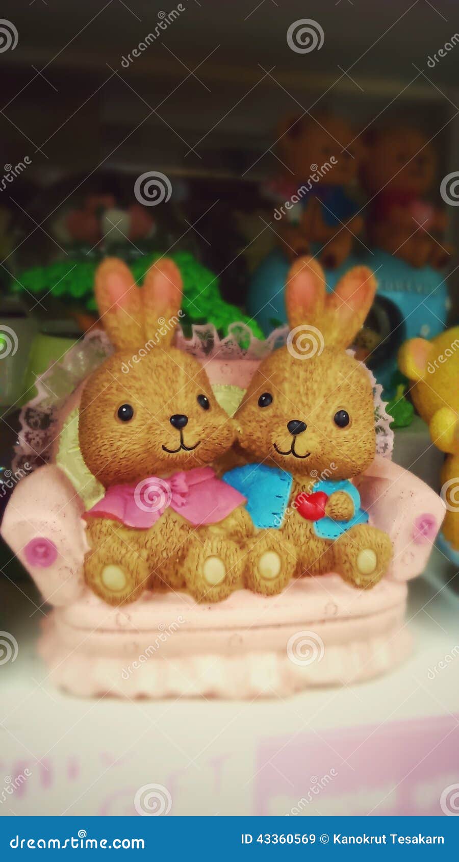Two rabbits in love stock image. Image of rabbit, cute - 43360569
