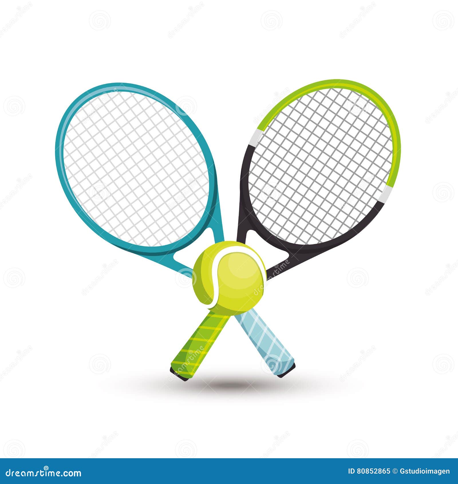 Two Racket Tennis Ball Icons Graphic Stock Vector - Illustration of ...