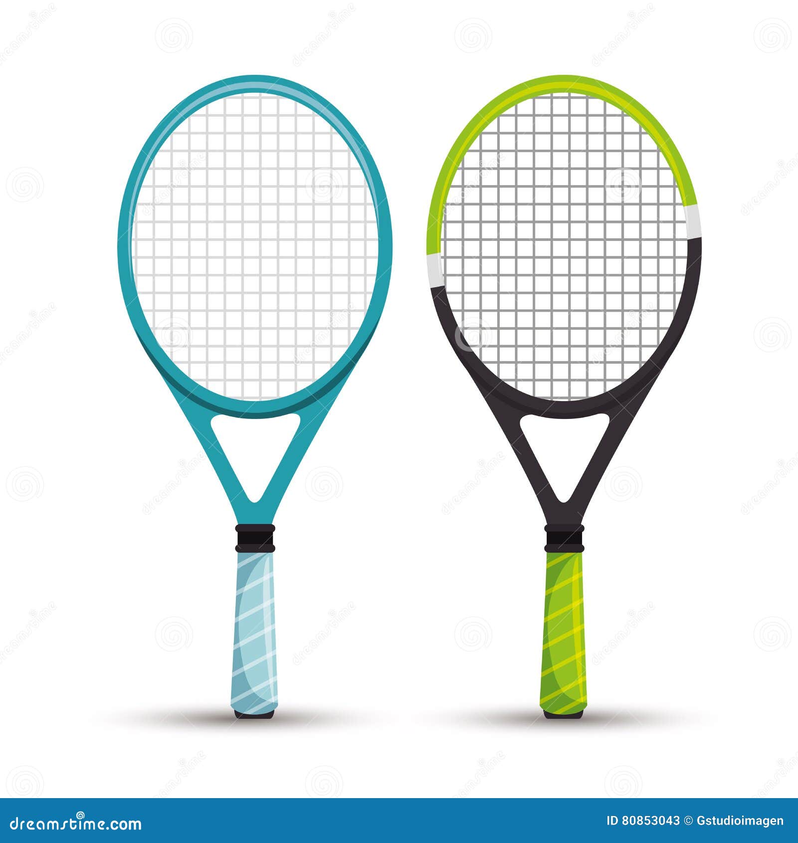 Two Racket Tennis Sport Graphic Stock Vector - Illustration of object ...