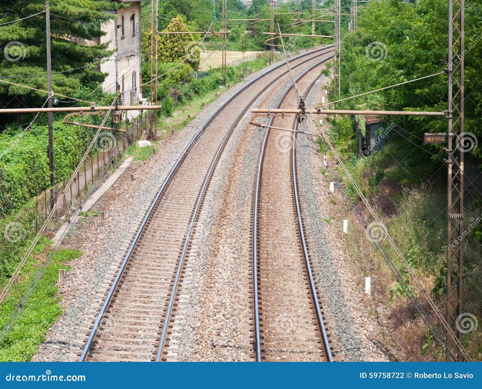 Two rail tracks stock photo. Image of transport, tracks - 59758722