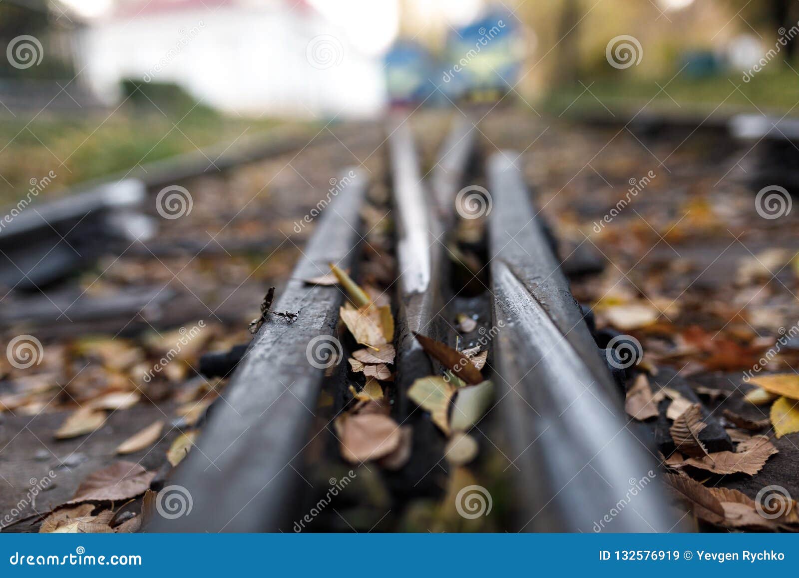 Two Rails are Included in the Same Rails. Stock Image - Image of ...