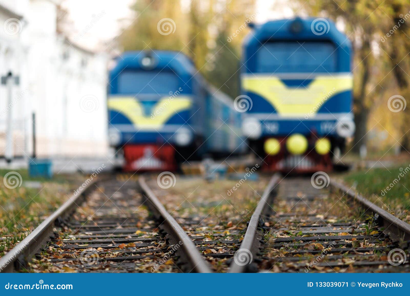 Two Rails are Included in the Same Rails. Stock Image - Image of ...