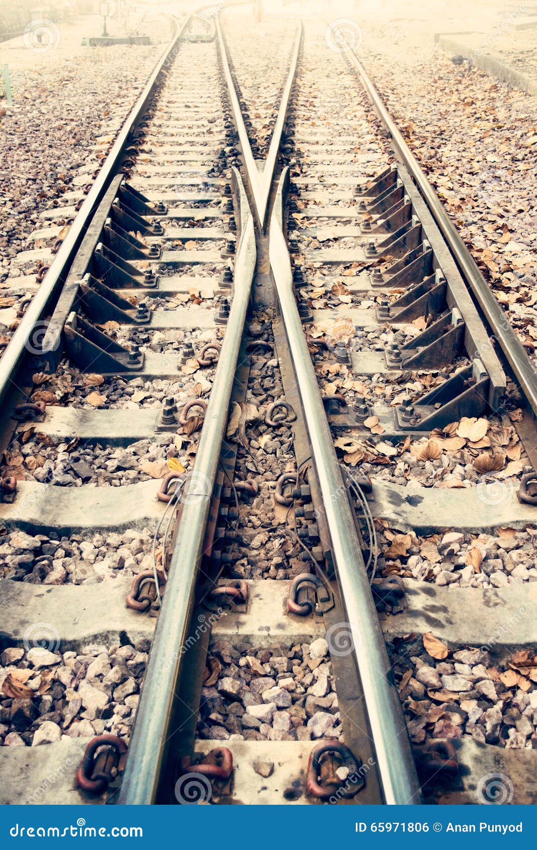 Two Railway or Railroad Tracks for Train Transportation (vintage Style ...