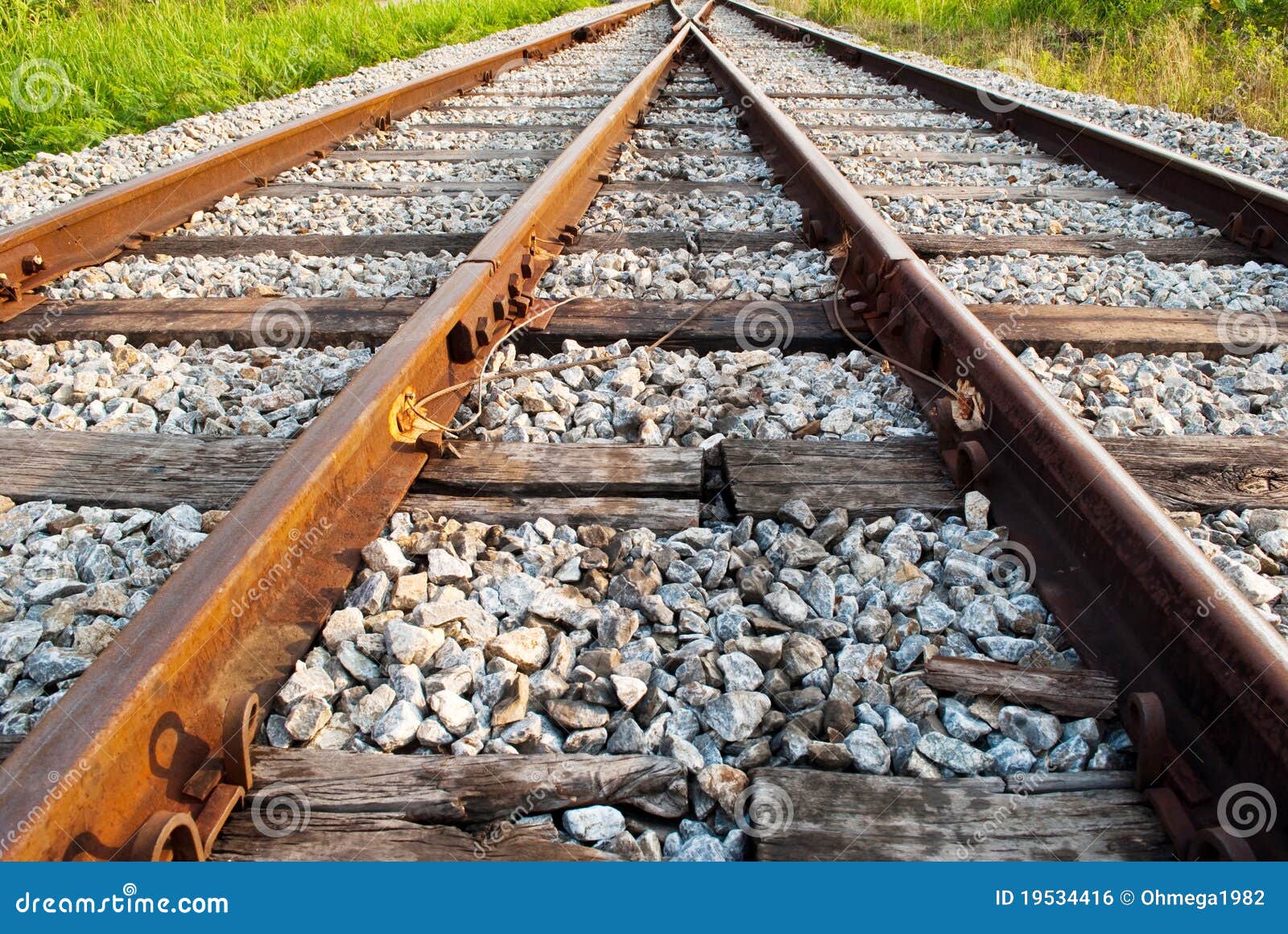 Two railway to success. stock photo. Image of outdoor - 19534416
