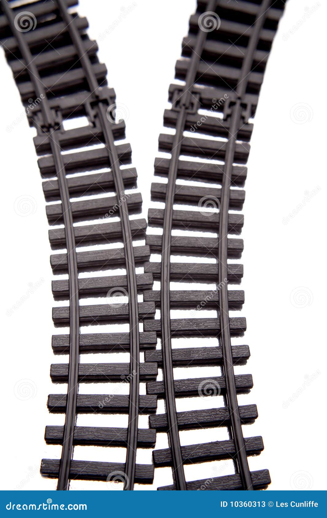 Two railway tracks stock image. Image of railway, choice - 10360313