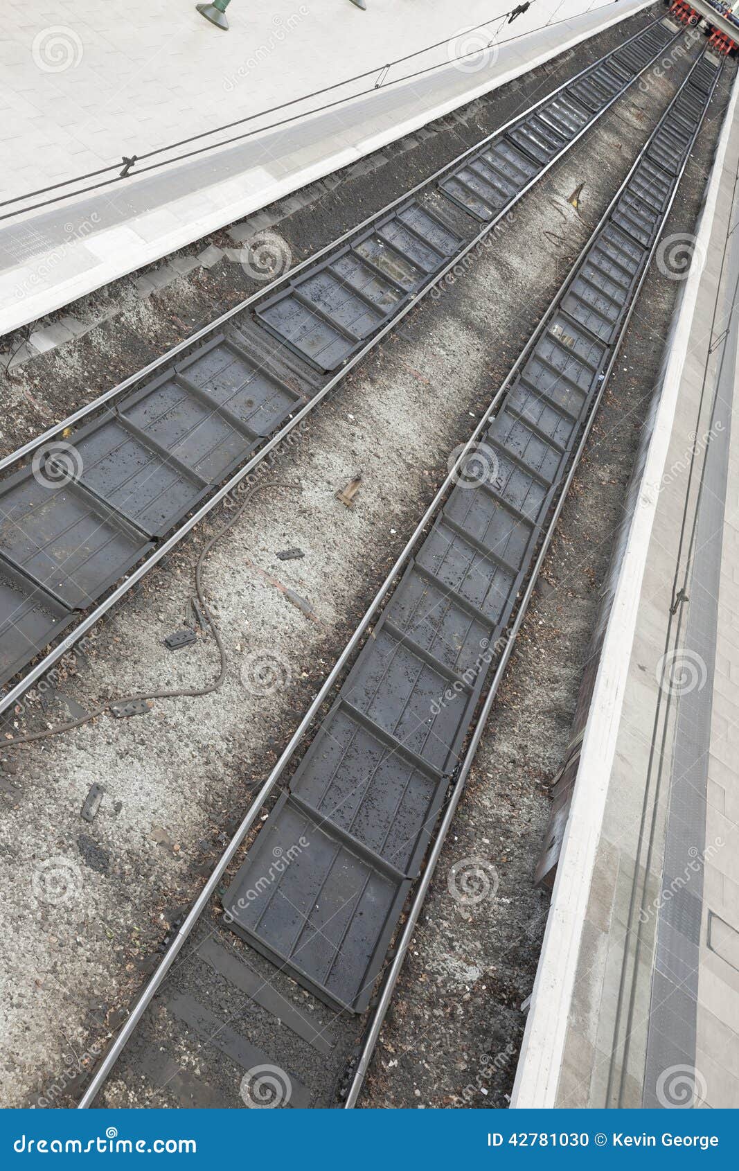 Two Railway Tracks stock photo. Image of railroad, station - 42781030