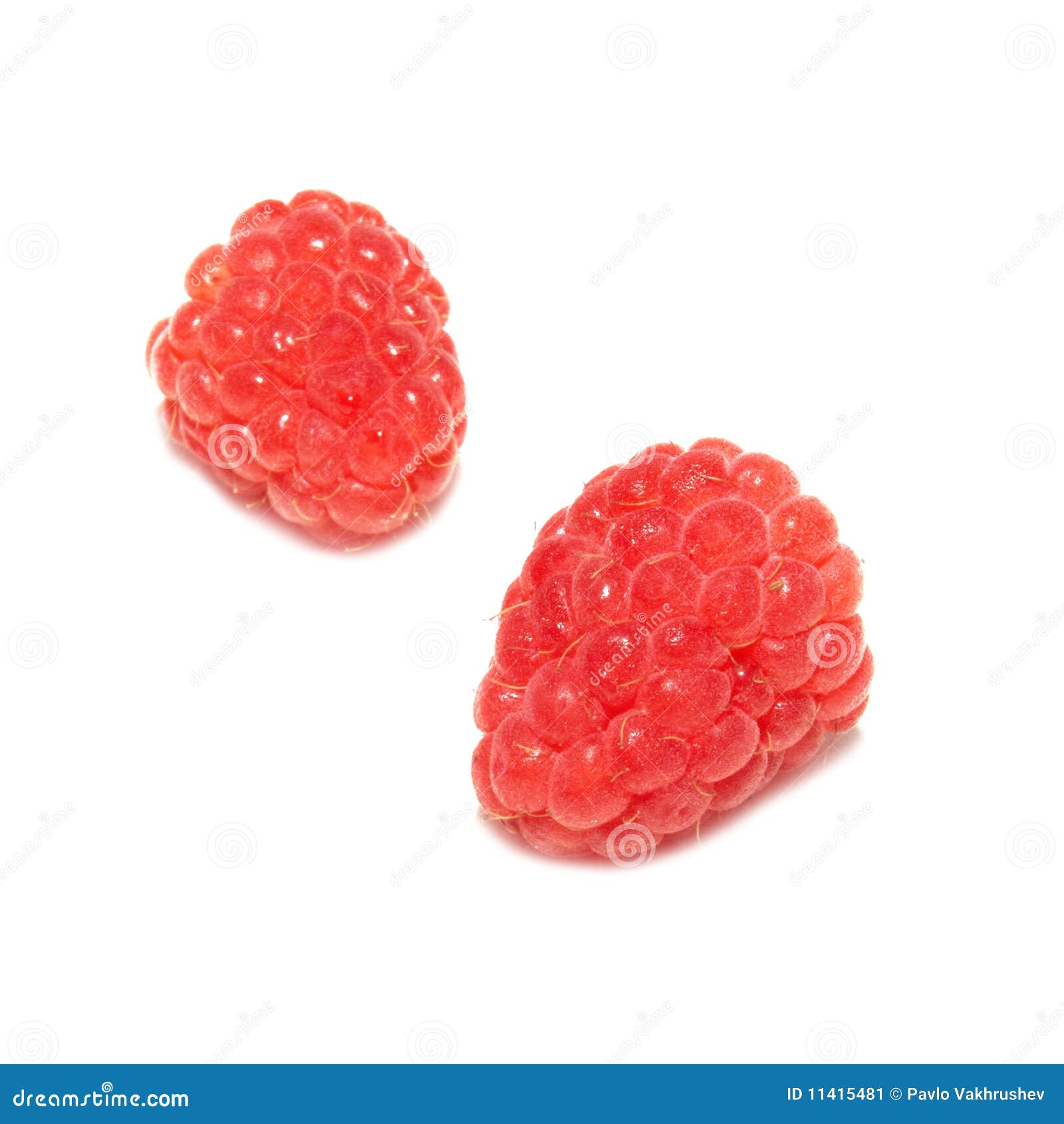 Two raspberries stock image. Image of isolated, seed - 11415481