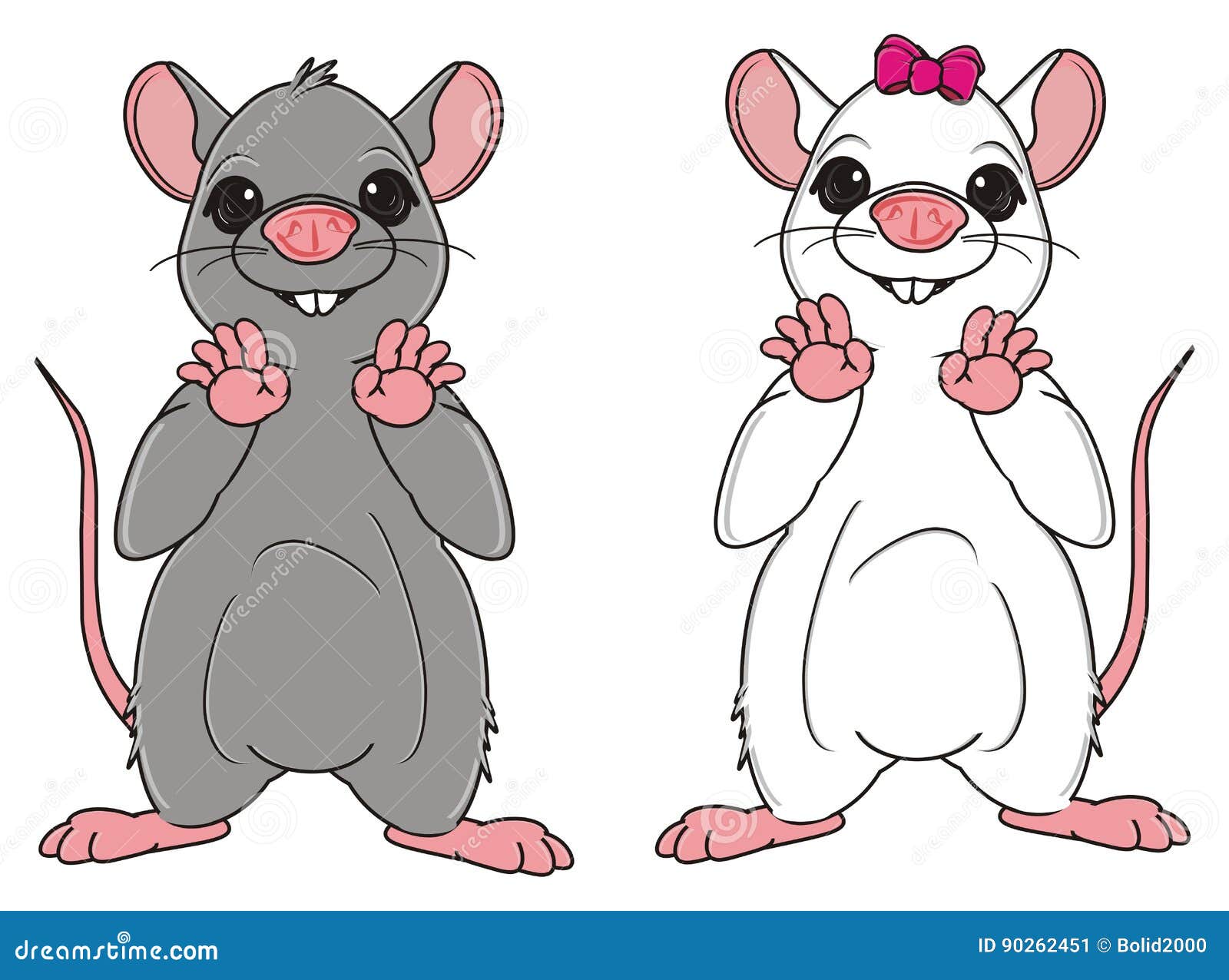 Two Different Rats Stock Image | CartoonDealer.com #90262501