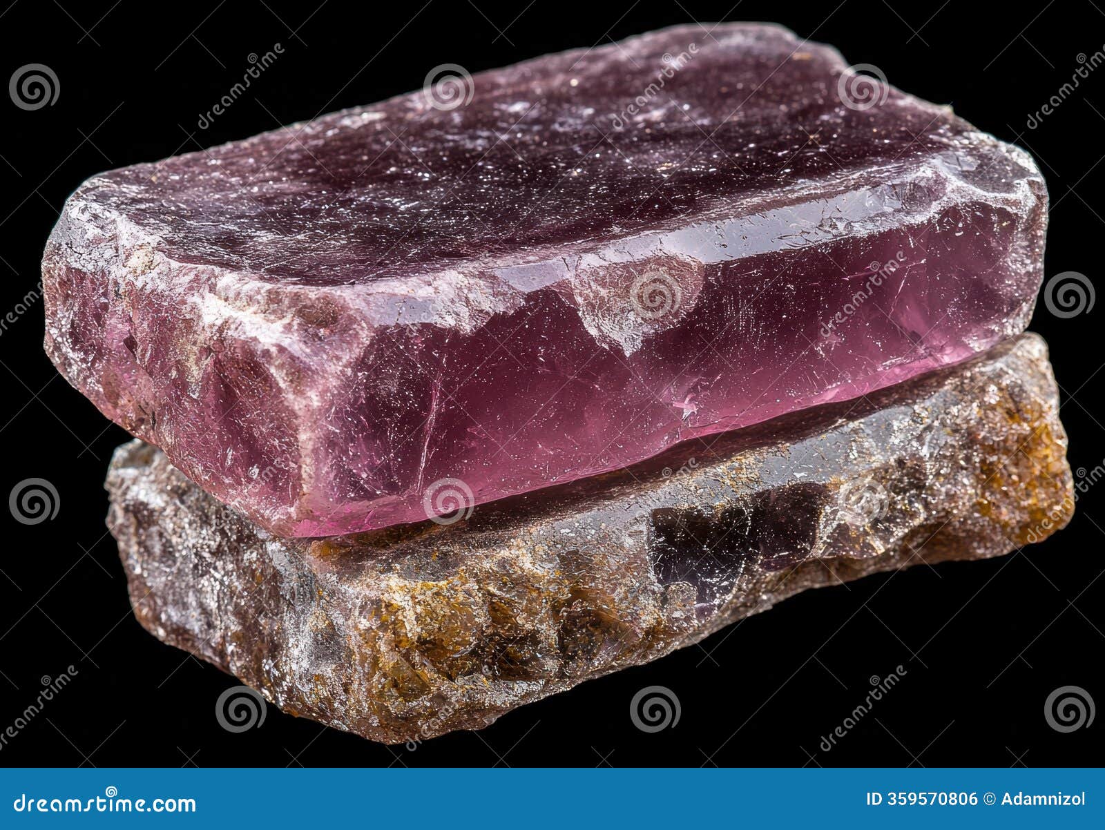 A Shiny Kunzite Nugget With A Smooth, Glossy Surface And A Soft Pink ...