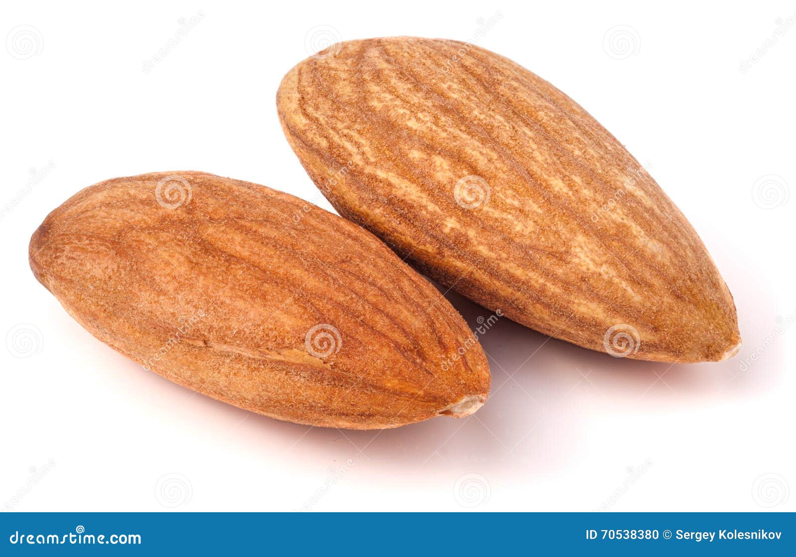 Two Raw Peeled Almonds Close Up Macro Stock Photo - Image of heap ...