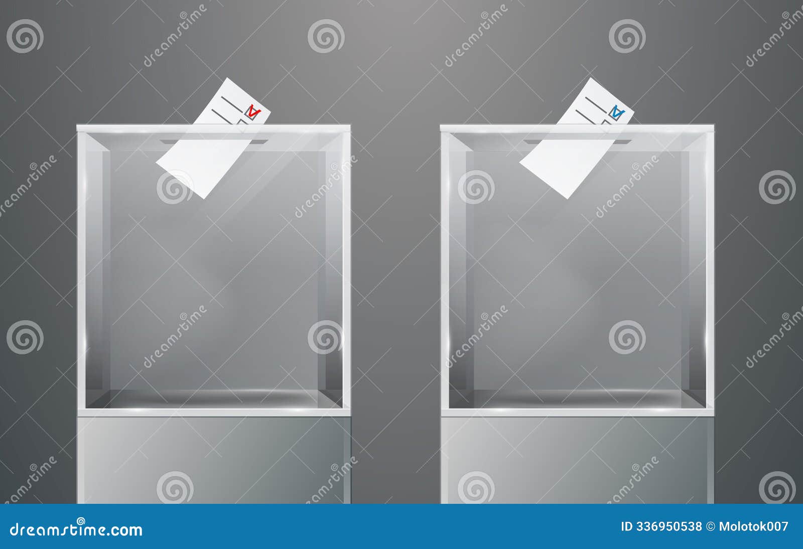 Ballot Red Check Mark In Box Royalty-Free Illustration | CartoonDealer ...