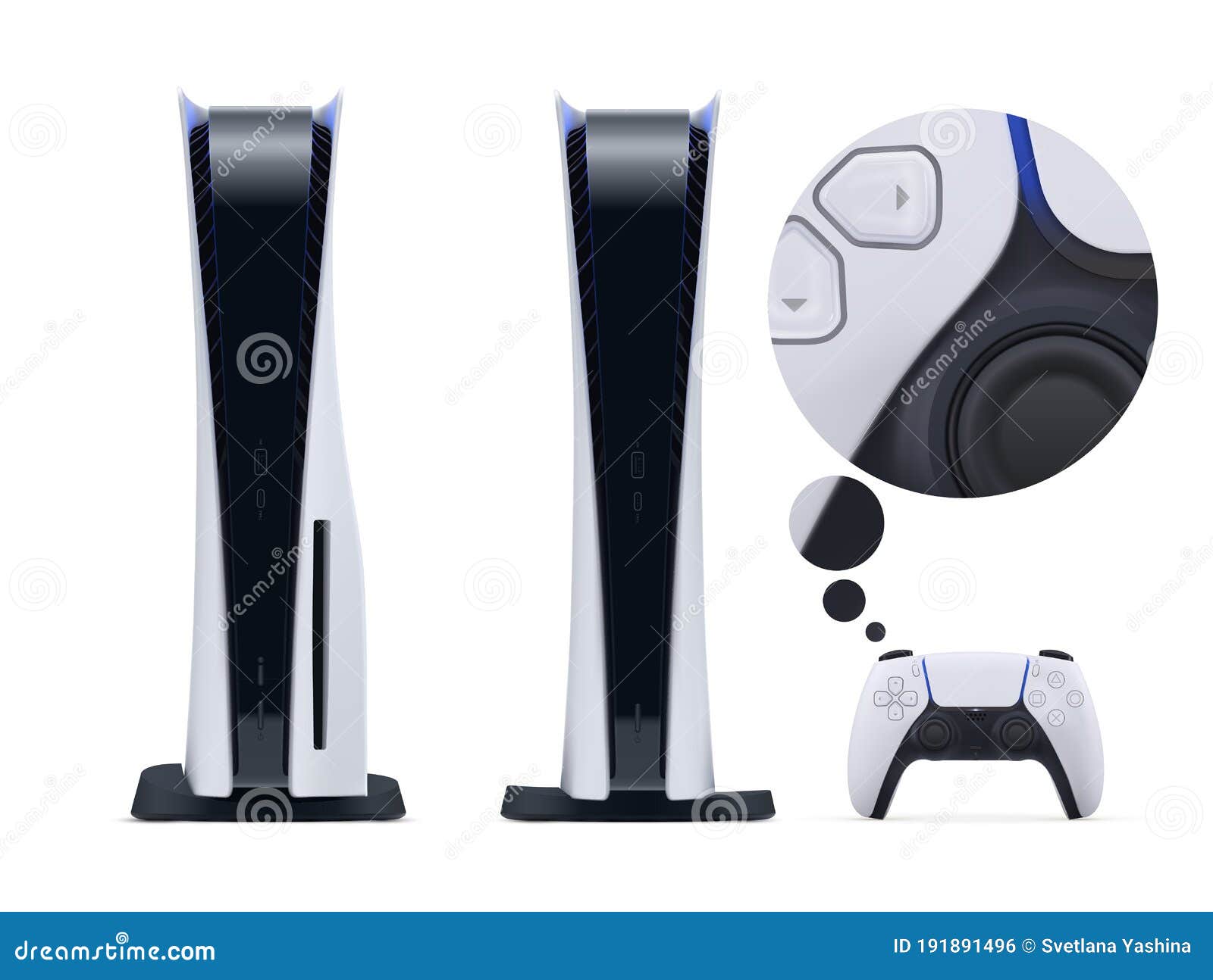 Two Realistic Nextgen Consoles With New Gamepad Remote Controller ...
