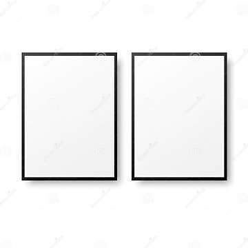 Two Realistic Picture Frames with Soft Frame. Vector Stock Illustration ...