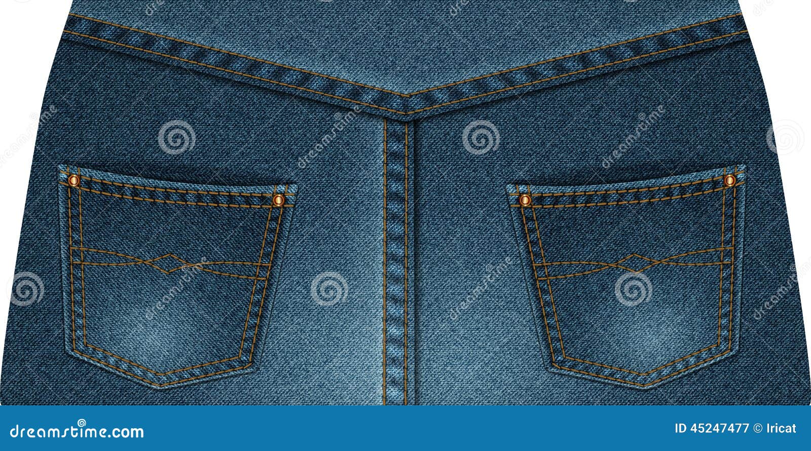 Two rear denim pocket stock vector. Illustration of backdrop - 45247477