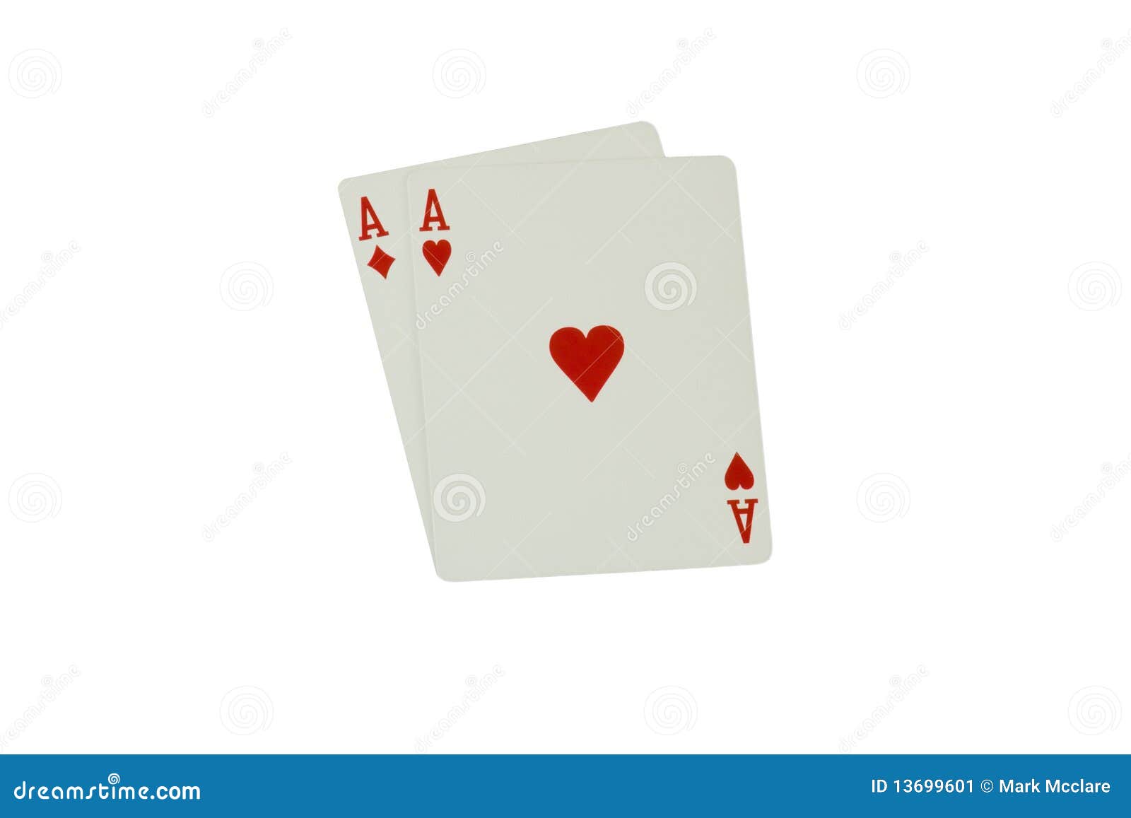 Two Red Aces Stock Image - Image: 13699601