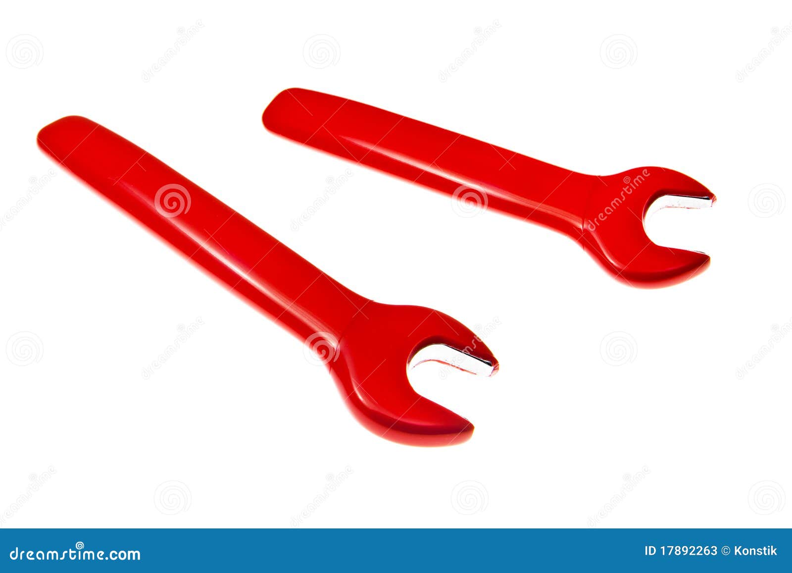 Two Red adjustable spanner stock image. Image of steel - 17892263